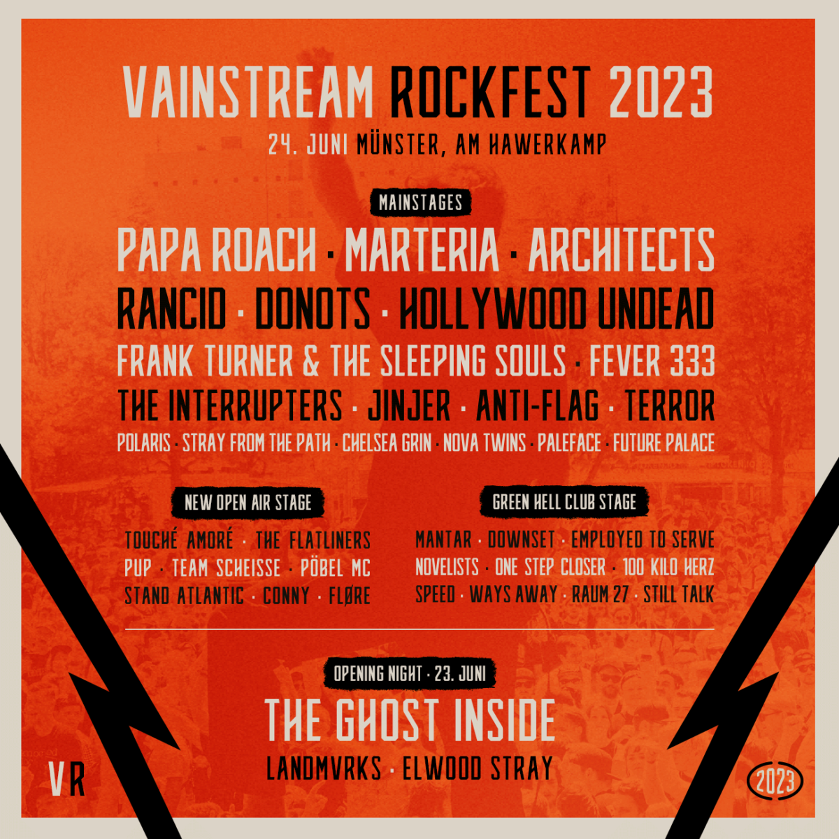 Vainstream Rockfest 2023: Das komplette Line-Up steht!