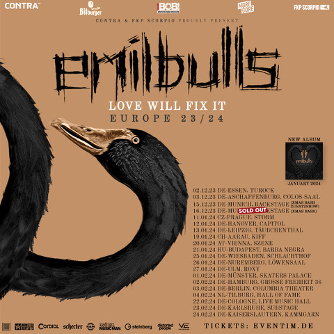 EMIL BULLS SINGLE „THE DEVIL MADE ME DO IT“ & TOUR AB DEZ!